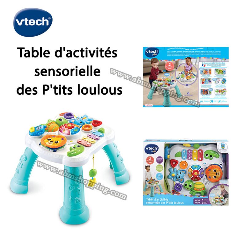 Table d'activités sensorielle des P'tits loulous - ABM shopping