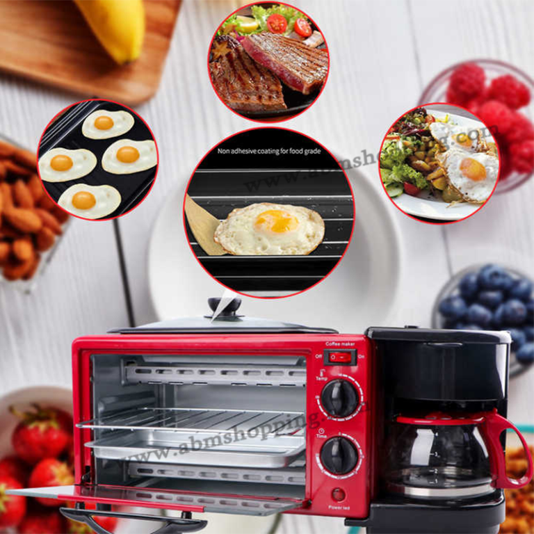 Machine à petit déjeuner multifonction 3 en 1, (Cafetière électrique ...