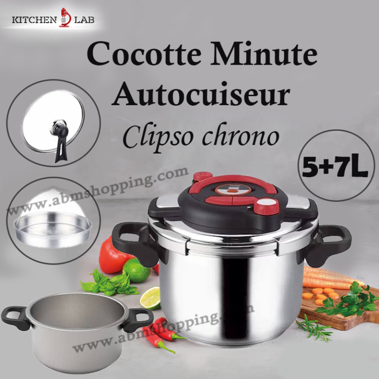 Cocotte Minute Autocuiseur Clipso chrono 5+7L | KITCHEN LAB - ABMshopping