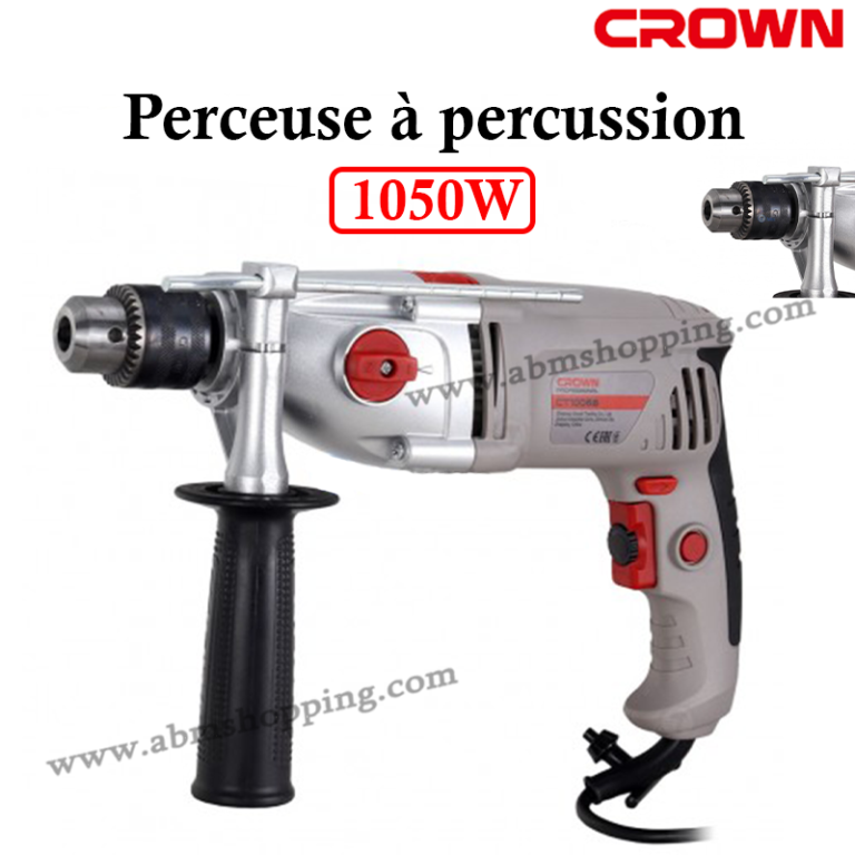 Perceuse à percussion 1050W | CROWN - ABMshopping