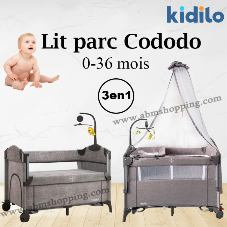 Lit parc Cododo 3en1 2 Niveaux 105x65cm | Kidilo Prix algérie abm